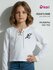 Лонгслив kari Весна-лето 2026, размер 7-8, белый
