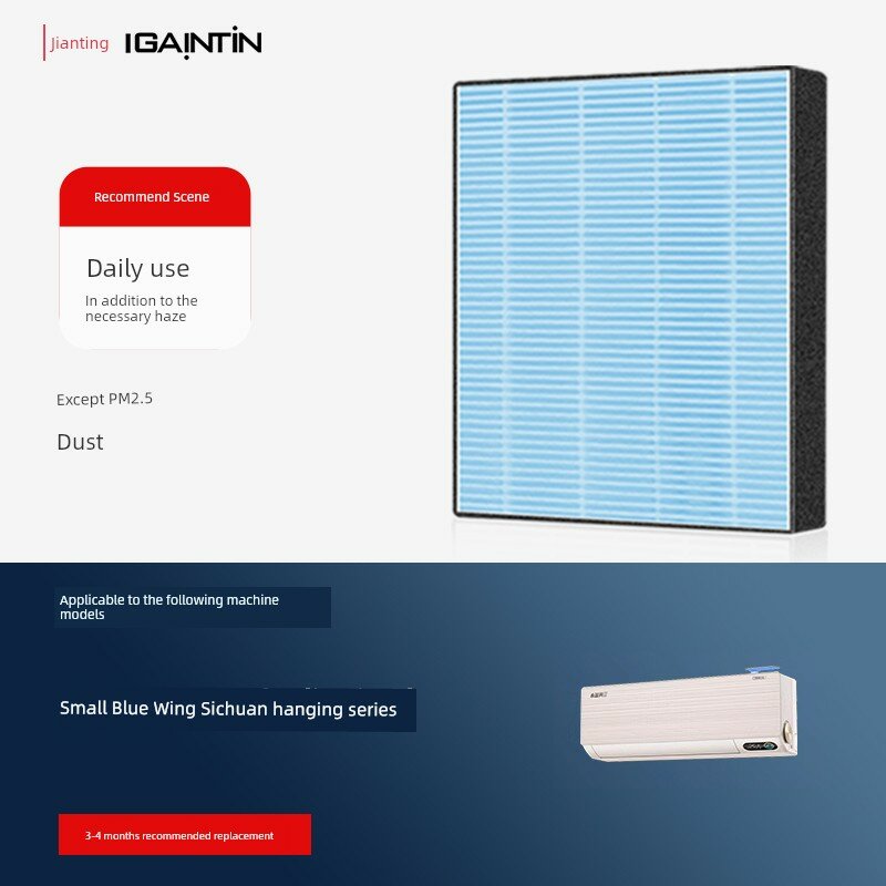 Фильтр для настенного кондиционера TCL Fresh Air, высокоэффективный, Little Blue Wing II Q7/P7, фильтрующий элемент