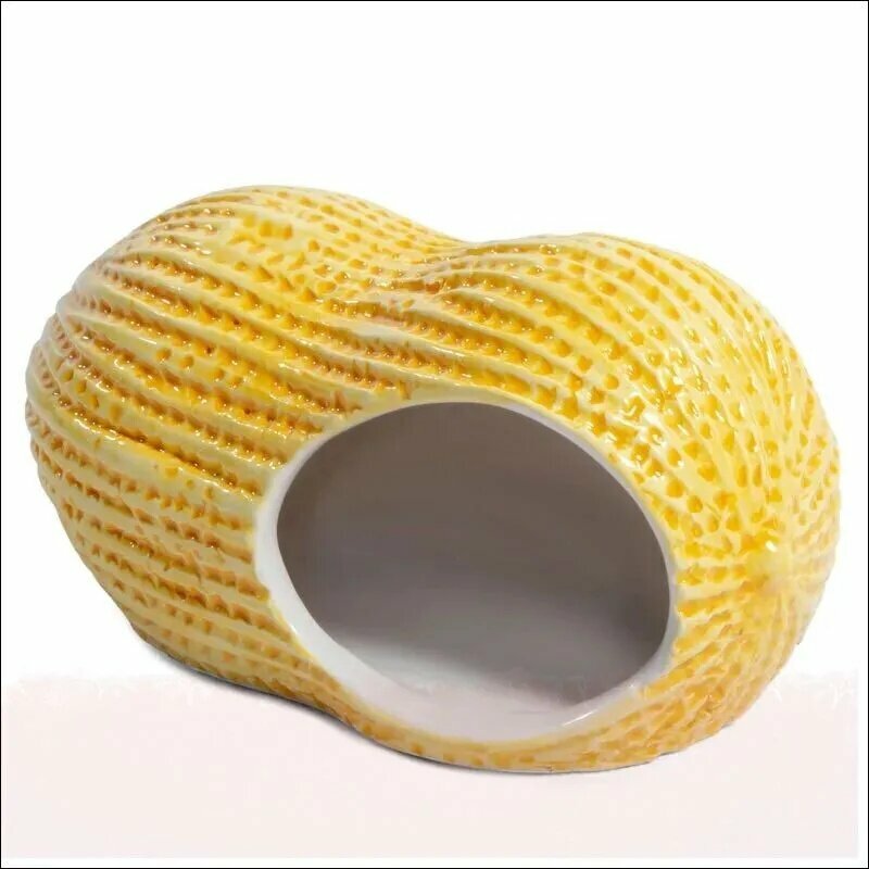 Керамический домик для грызунов Арахис, 145 75 70 мм уютное жилище для мелких питомцев