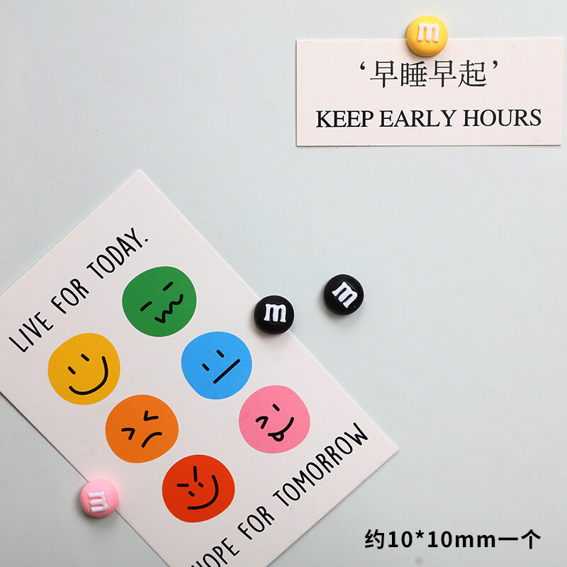 Декор для кухни дома, персонализированные креативные магниты M&M для холодильника, фото-стикеры, ручные магнитные стикеры