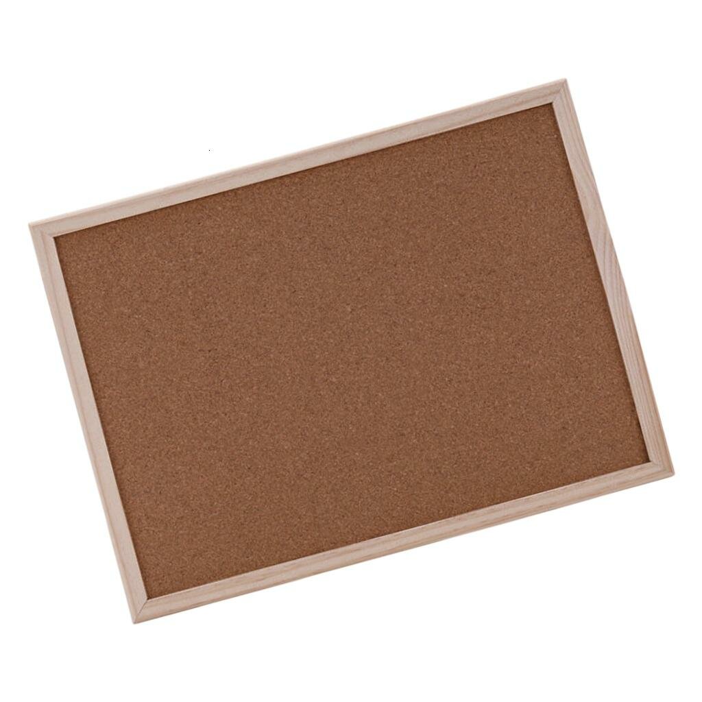 Доска для заметок с пробковой поверхностью и деревянной рамой, 50x70