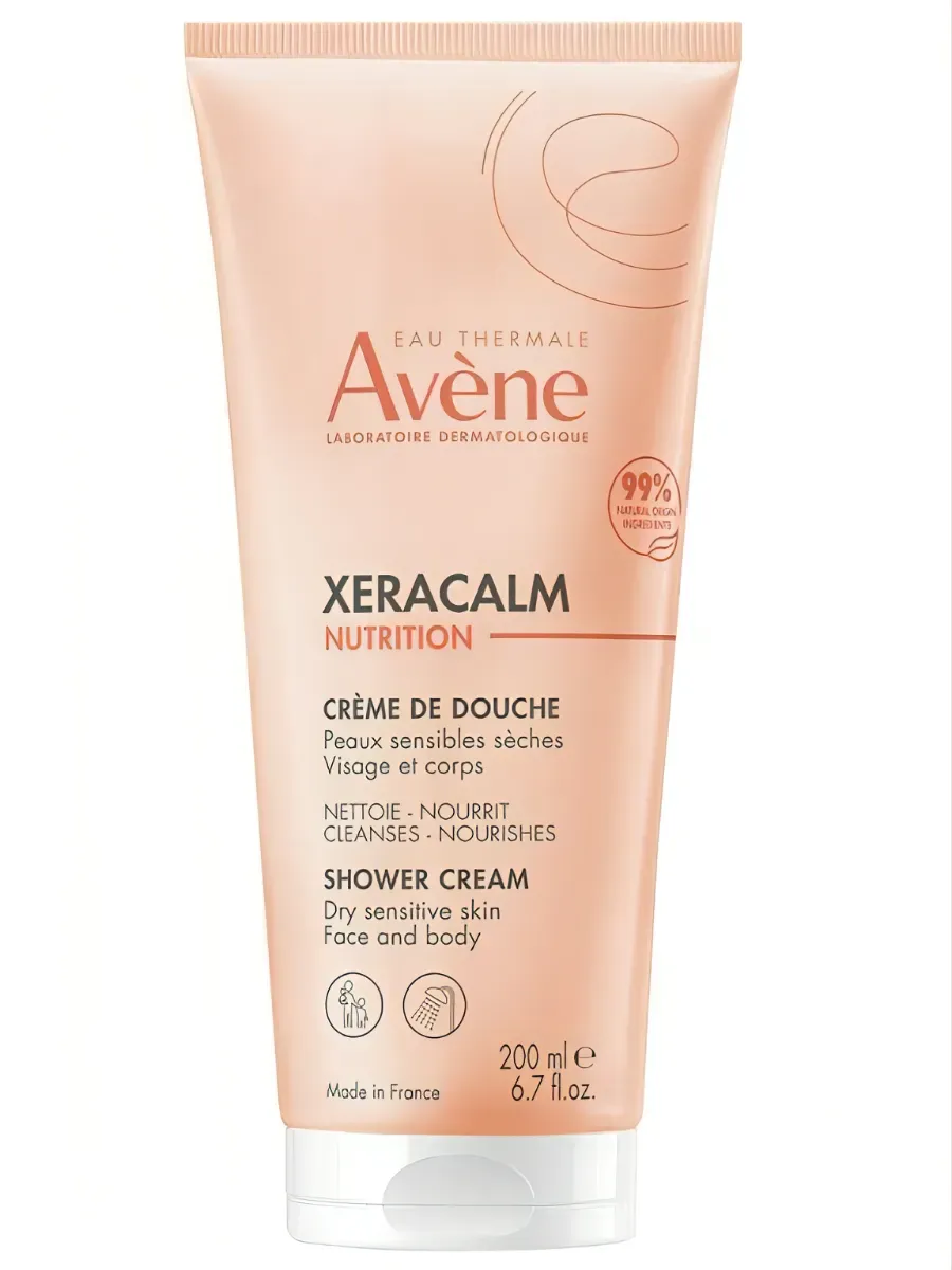 Крем-гель Avene XeraCalm A.D Nutrition Shower Cream Легкий питательный очищающий, 200 мл