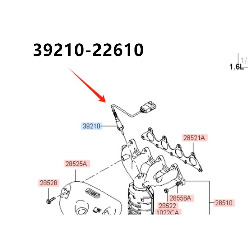 39210-22610 39210-22620 Передний датчик кислорода для Hyundai Accent Coupe Elantra Getz 39210-22610
