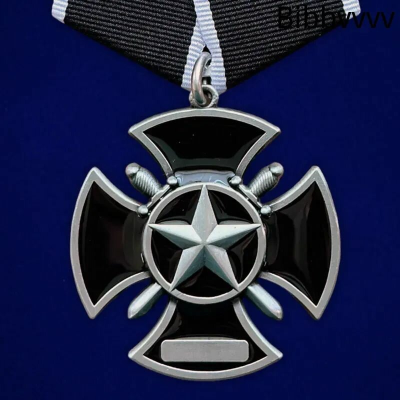 Сувенирный муляж. Черный Окопный крест ЧВК Вагнер