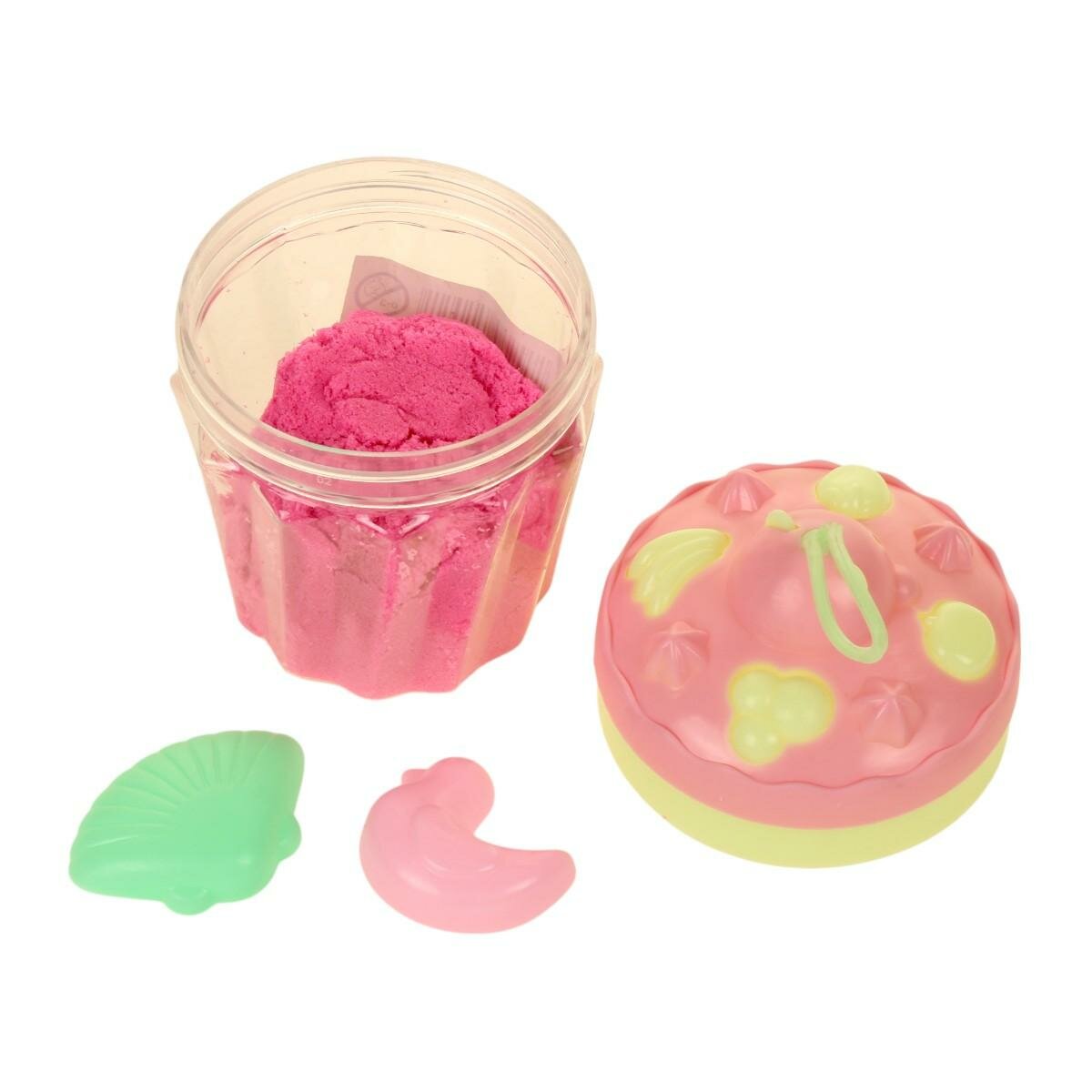 Набор кинетического песка «Мороженое», 6 цветов, с формочками, пластиковый контейнер 21х12х5 см