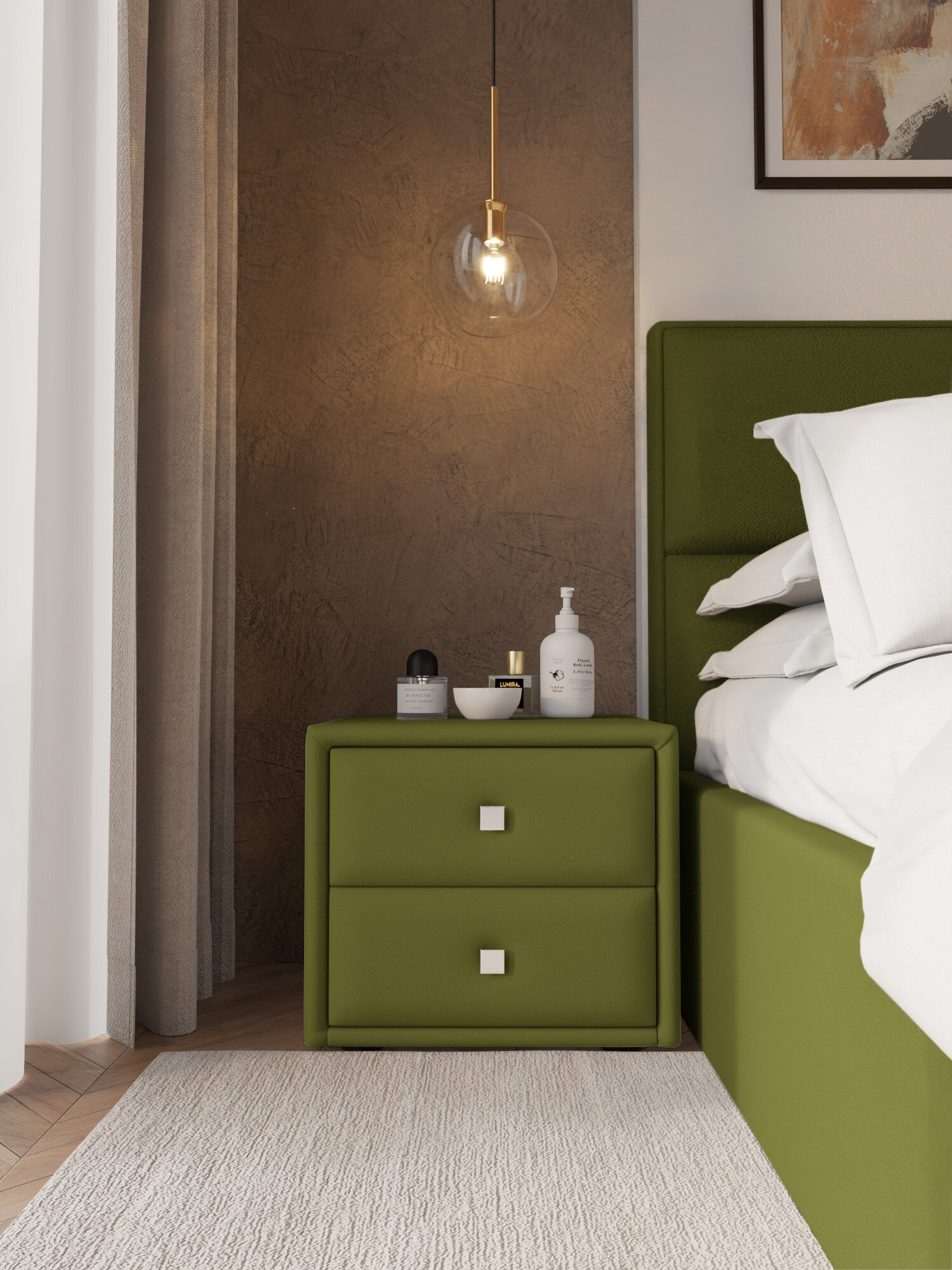 Тумба прикроватная Даллас с ящиками, фабрика Микс Интерьер