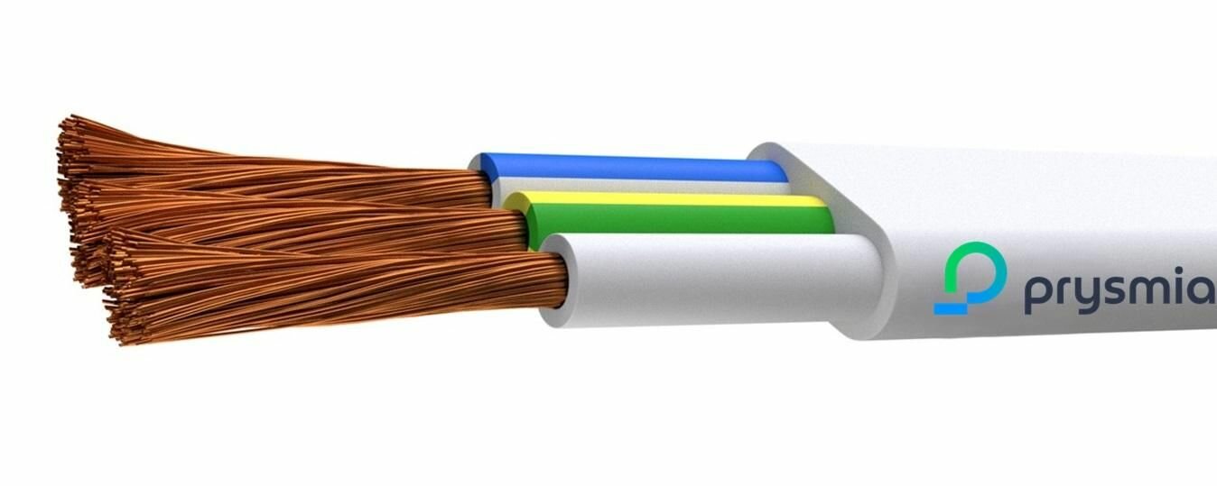 Провод РЭК-Prysmian пгввп 3х2,5, с многопроволочными медными жилами