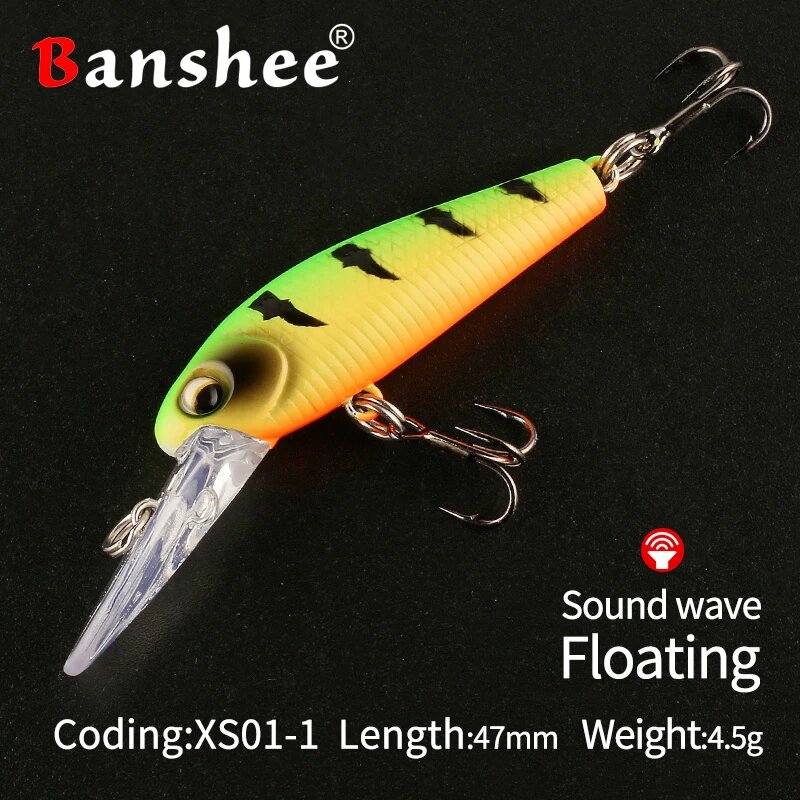 Banshee воблер JERK MINNOW, 4.5 г, желтый