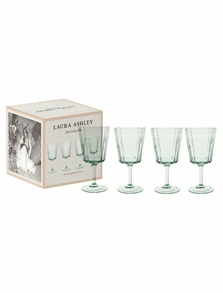 Laura Ashley Бокал "Green 360" 360 мл, 4 шт
