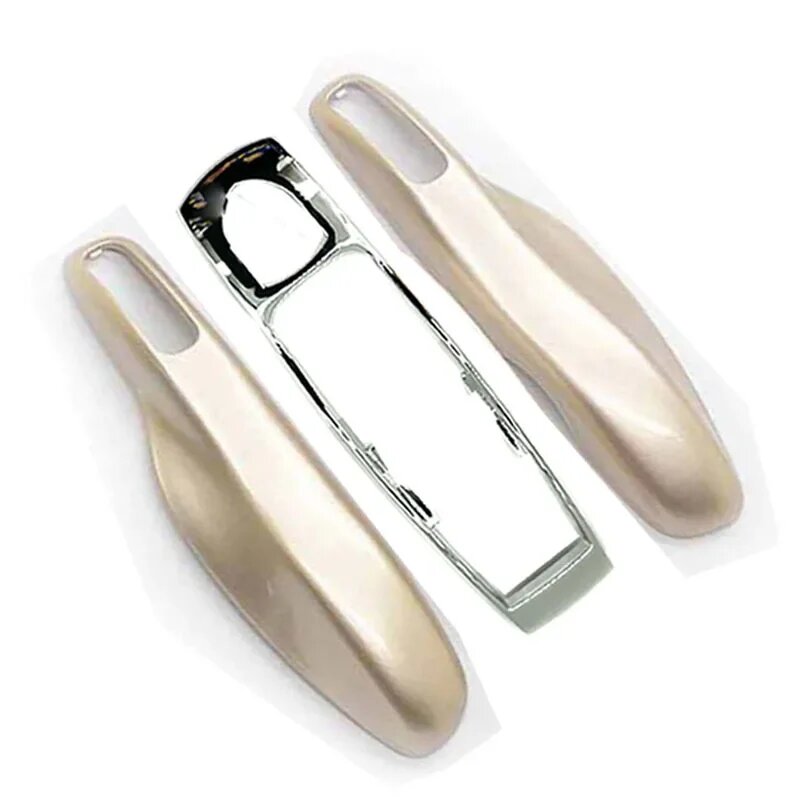 Чехол для смарт-автомобильного дистанционного ключа Mix Silver Center для Porsche Luxury Gold