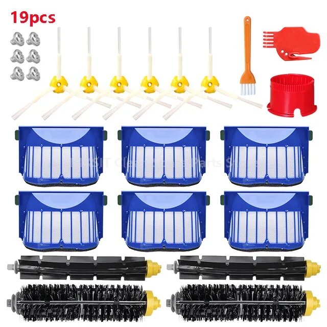 Запчасти для робота-пылесоса iRobot Roomba, фильтр нера, основная и боковая щетки для iRobot Roomba 600, 585, 595, 600, 610, 615, 620, 625, 630, 635, 645, 650
