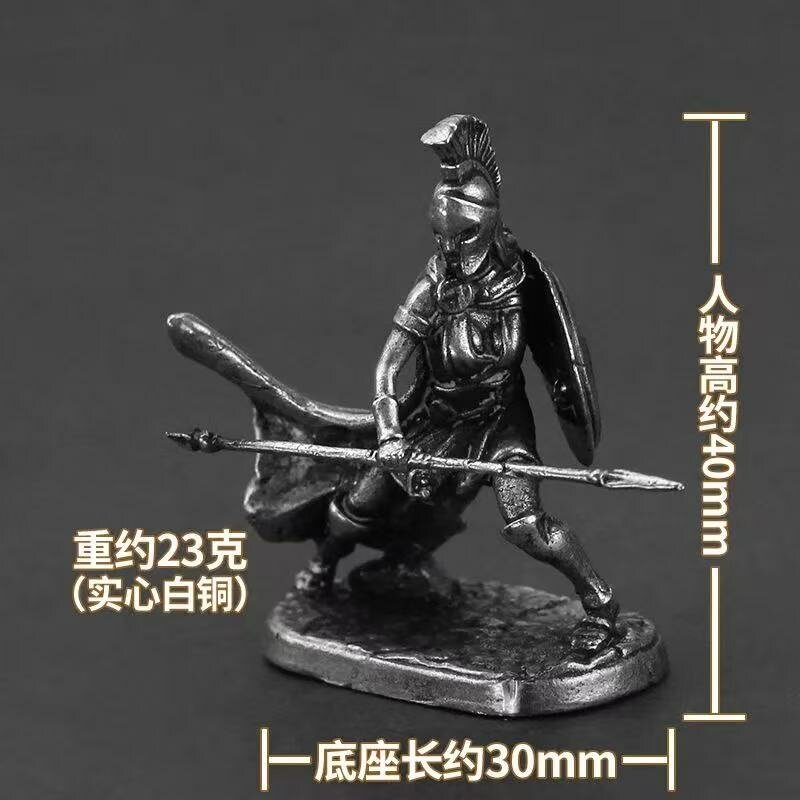 Металлическая статуэтка Спартанского воина из меди Warrior 1