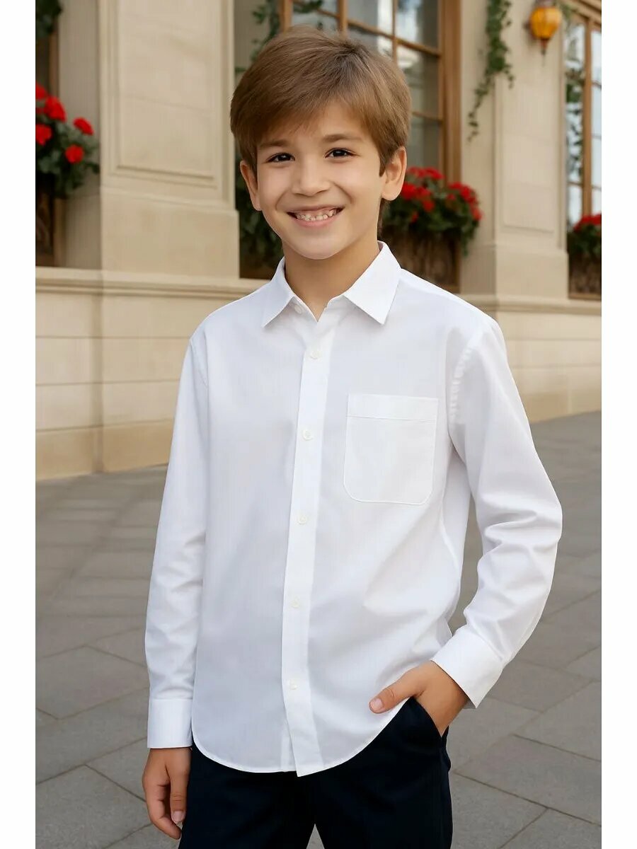 Школьная рубашка для мальчиков