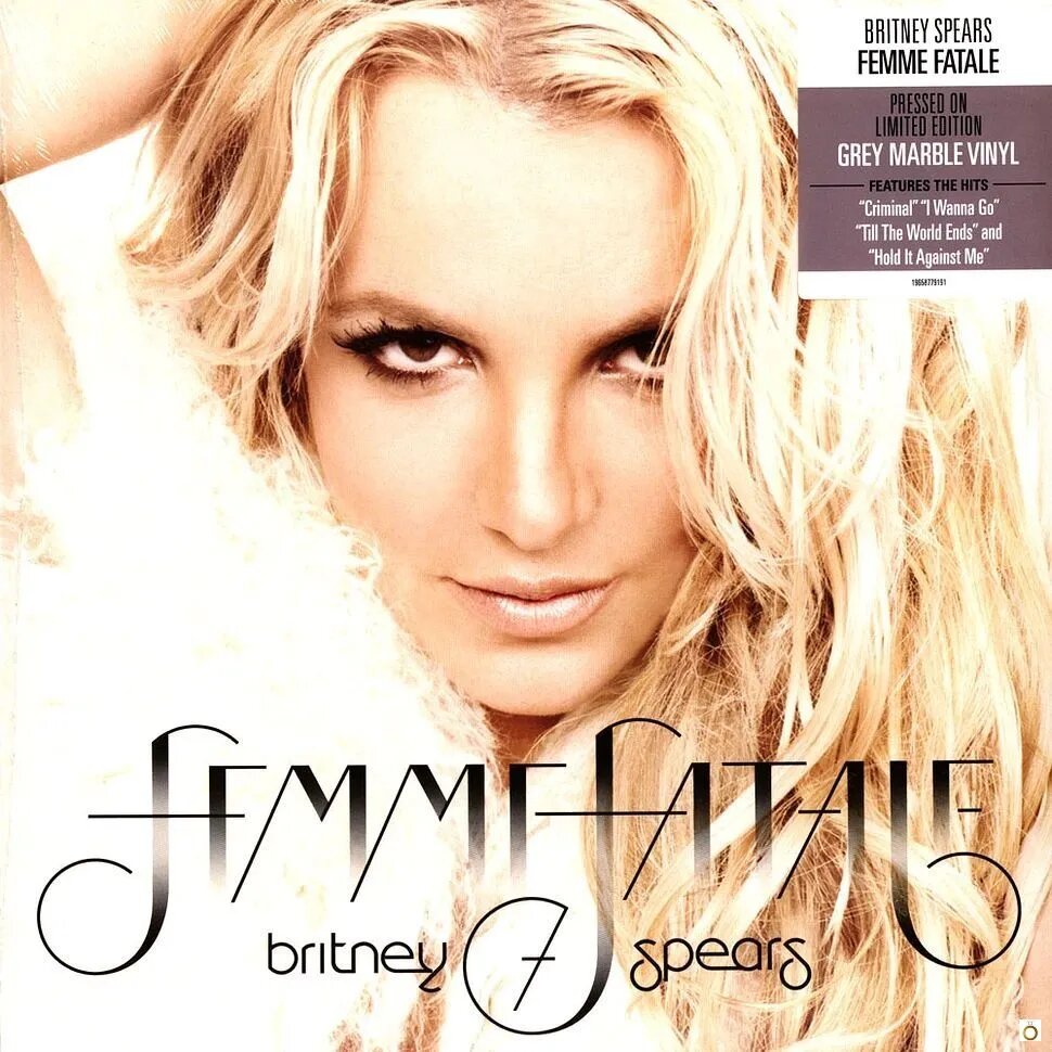 Виниловая пластинка Britney Spears - Femme Fatale (Grey Marble Vinyl) 2023 - Германия