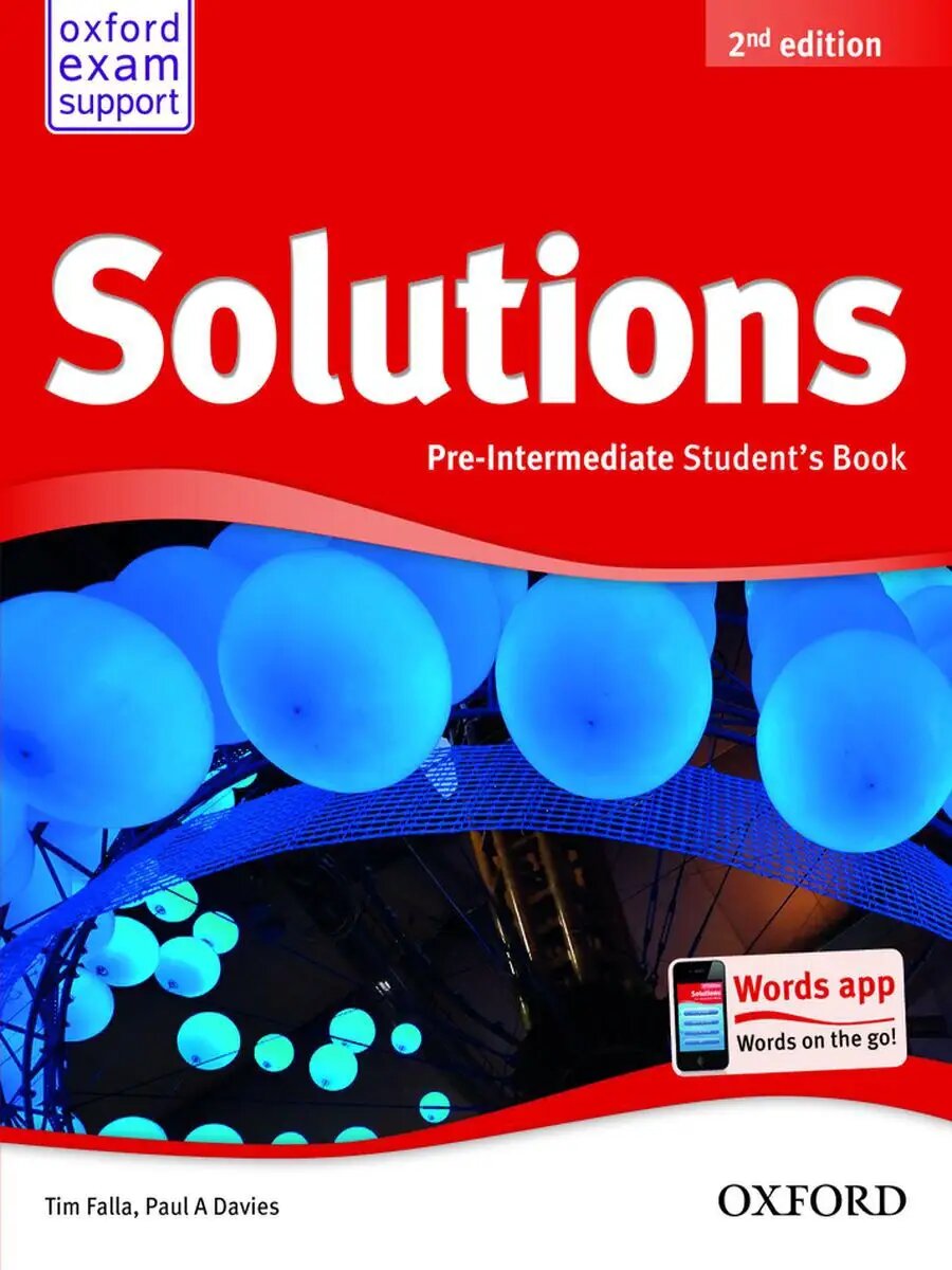 Solutions (2nd edition) Pre-Intermediate Student's Book | Возраст от 12 до 18 лет.