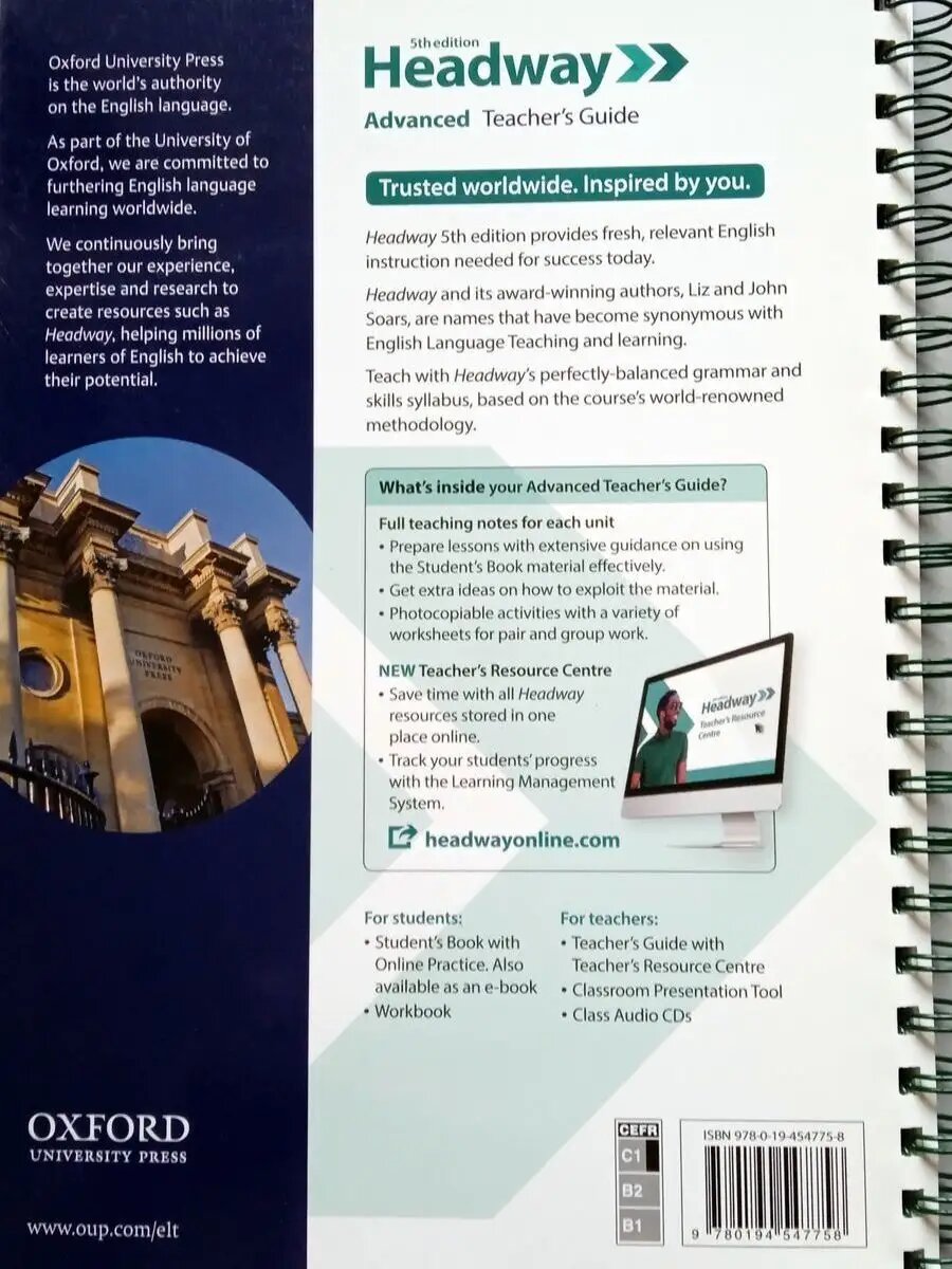 Headway 5ed Adv Teacher's Guide | Oxford University Press — книга на английском языке — фото 1