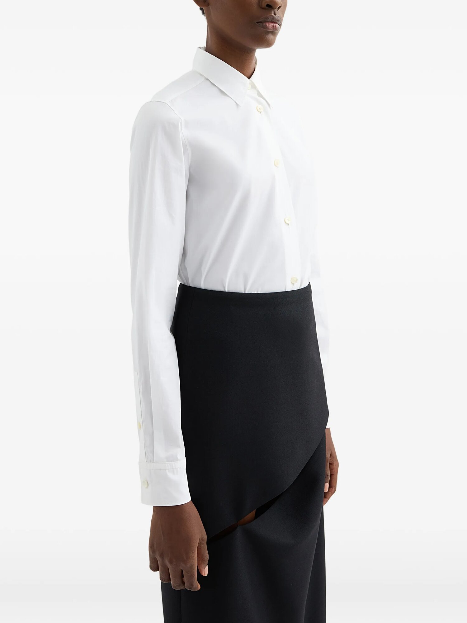 Рубашка Jil Sander, размер 50, бежевый/белый — фото 1