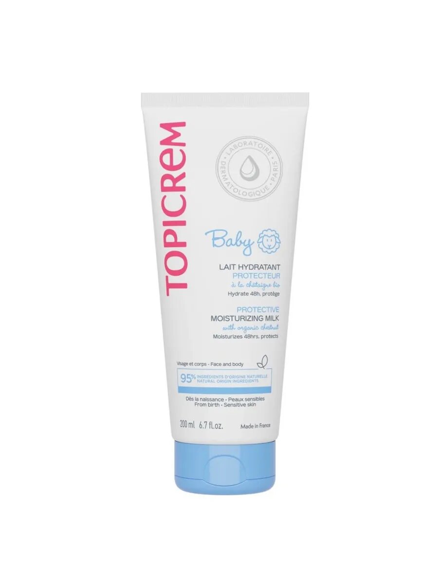 Topicrem baby молочко защитное, Увлажняющее, 200 мл, 1шт.