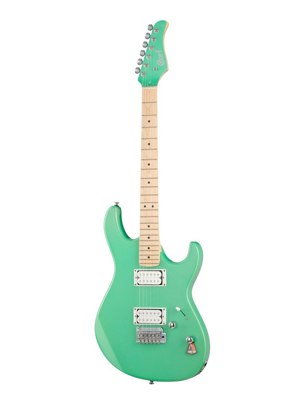 Cort G250-Spectrum-WBAG-MEG G Series Электрогитара, зеленая, с чехлом