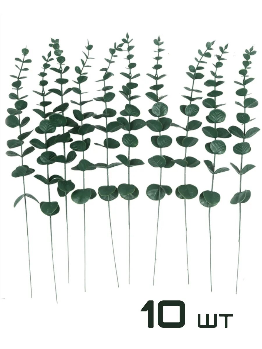 Ветки эвкалипта искусственные, 10 штук 38 см