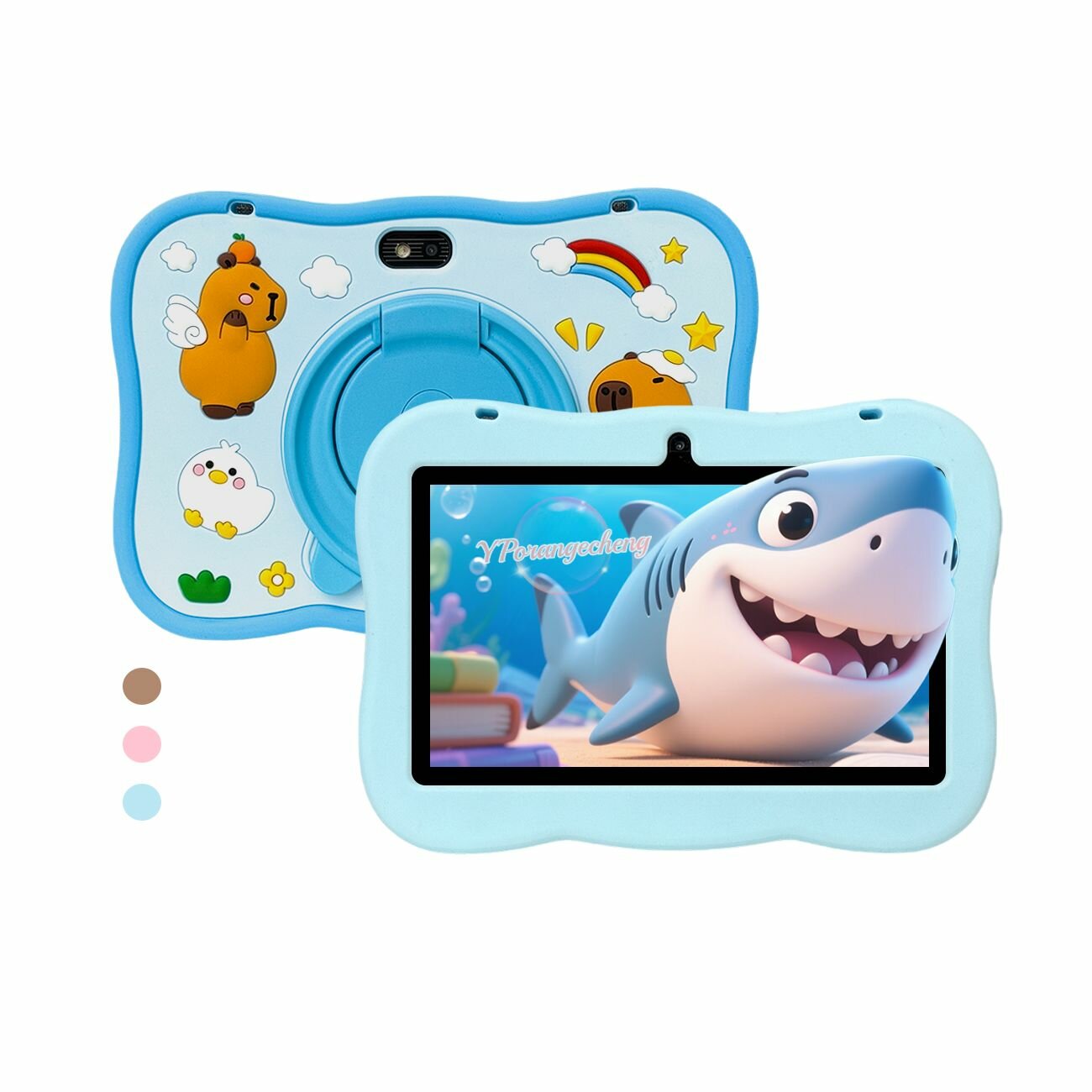 7-дюймовый детский планшет Android с двойной камерой 0.3 + 2 Мп, 3000 мАч, 2 ГБ + 32 ГБ