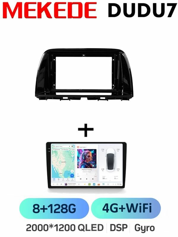 Магнитола 9" Mekede DUDU7 8/128 Gb для Mazda CX5 CX-5 CX 5 2012-2015 (C) carpay Android