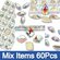 Стразы для шитья, Mix Items 60Pcs, цвет Mix