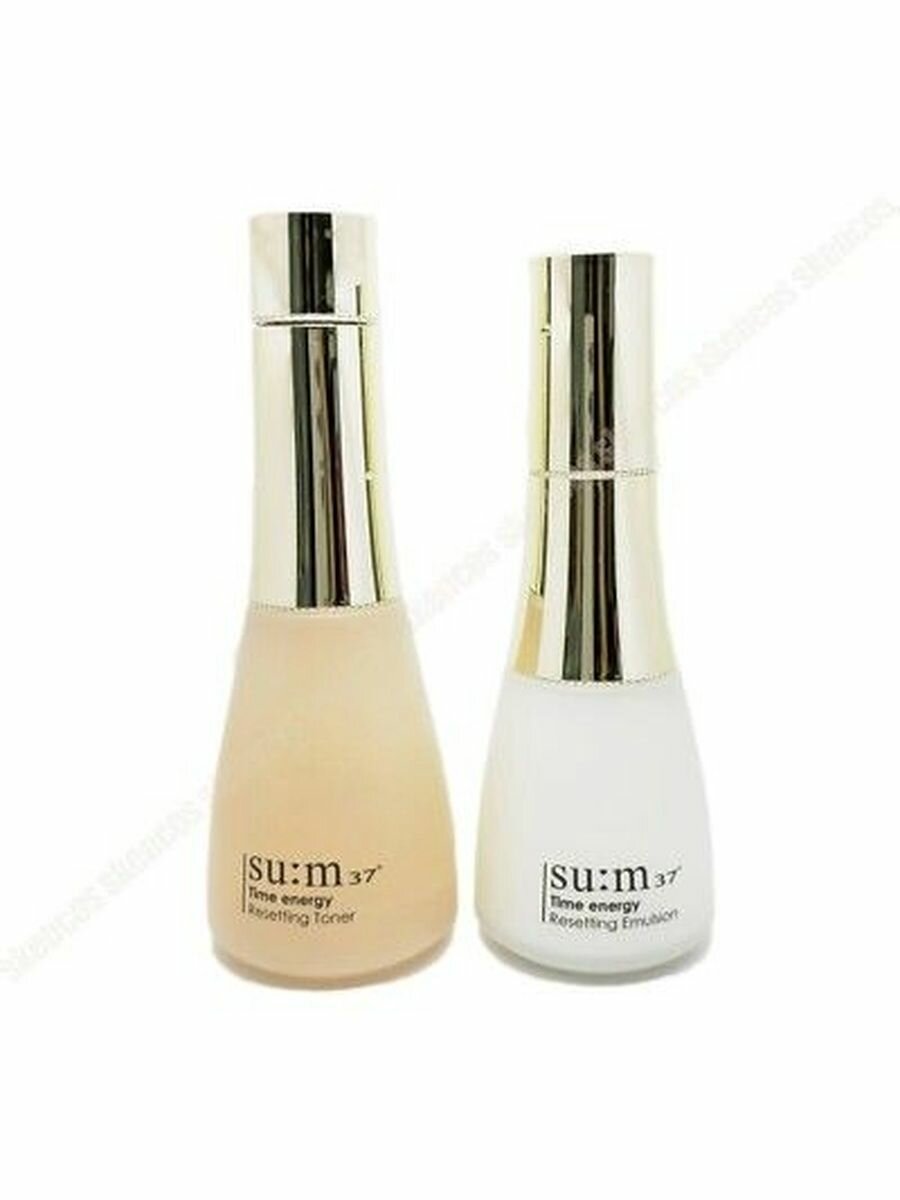 Тонер и эмульсия ферментированные увлажняющие восстанавливающие 170ml+120ml SU: M37 Time Energy Resetting Toner & Emultion
