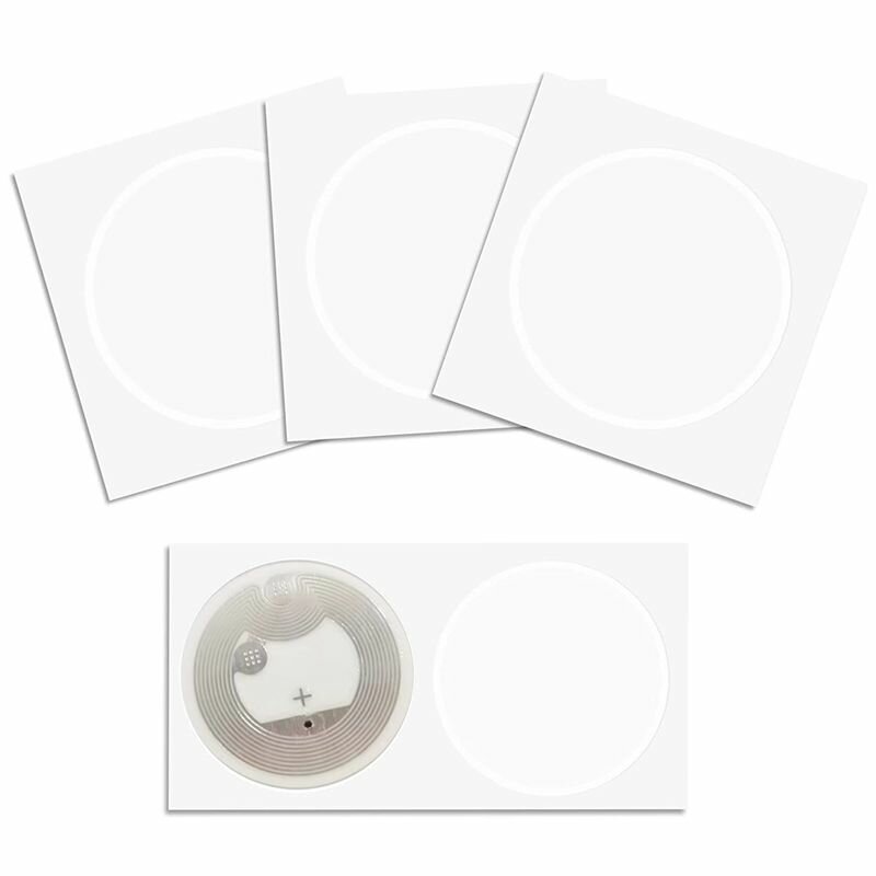 100 шт. NFC Ntag216 наклеек-меток, 216 карт-меток 13,56 МГц, 888 байт памяти