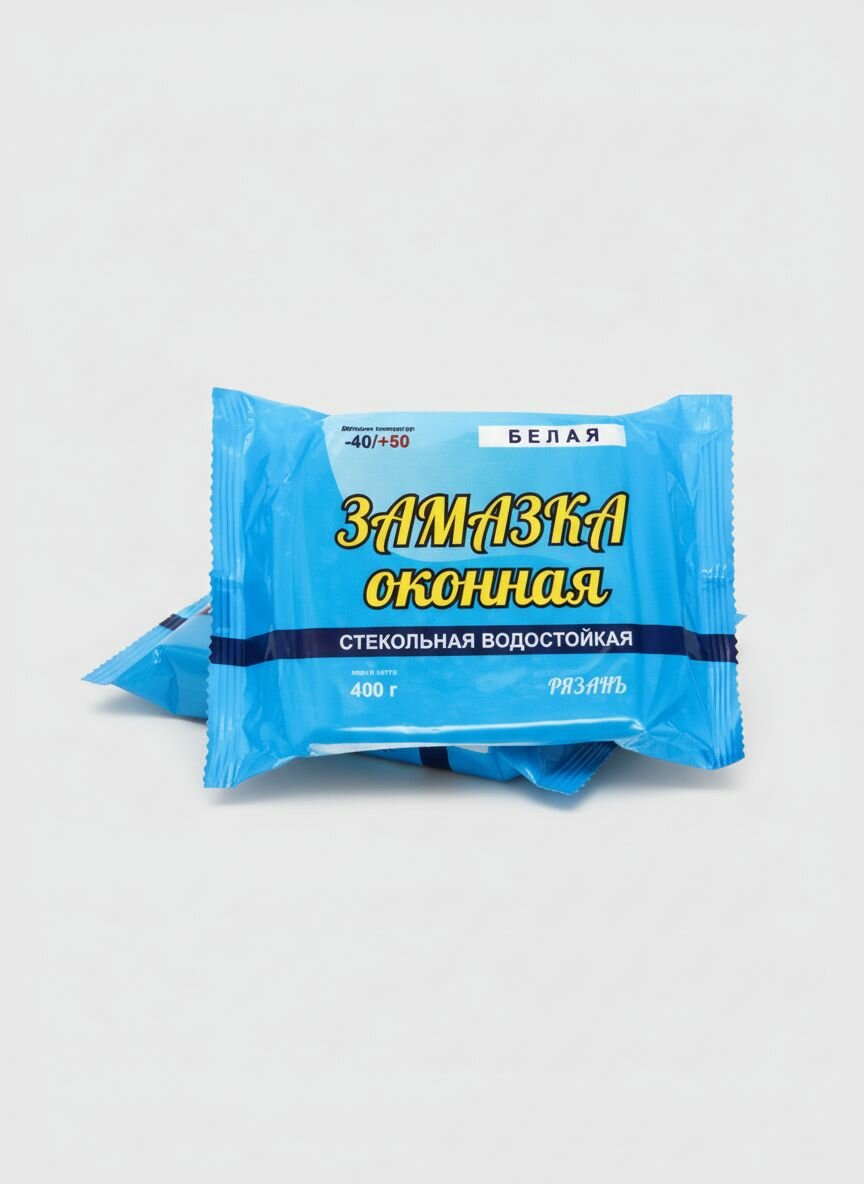 Замазка оконная белая пластичная для окон и швов