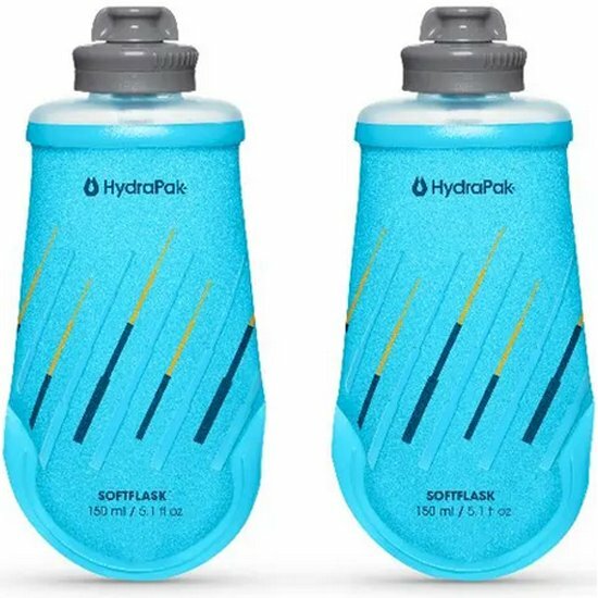 Мягкая бутылка для воды Hydrapak SoftFlask 0,15 л, голубая комплект из 2-х, B340HP