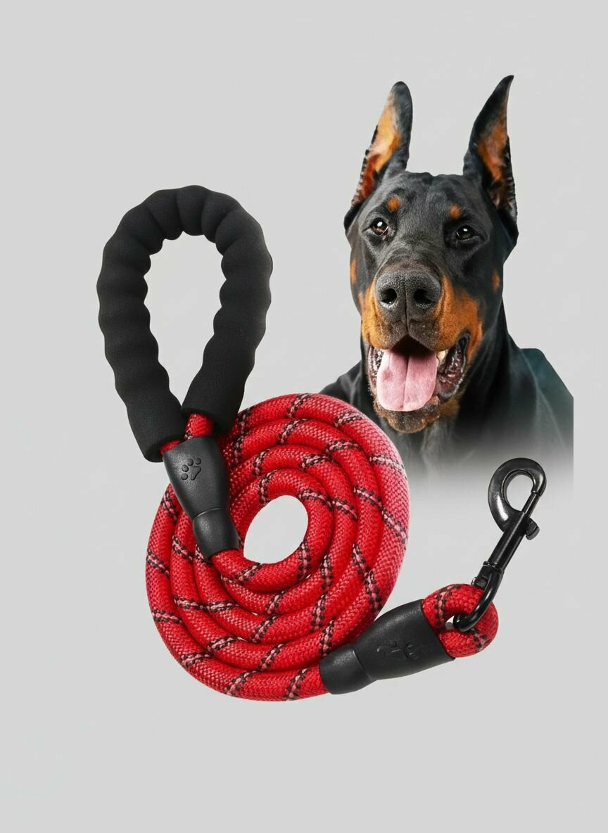 Нейлоновый поводок для собак светоотражающий 3 м PETFORT