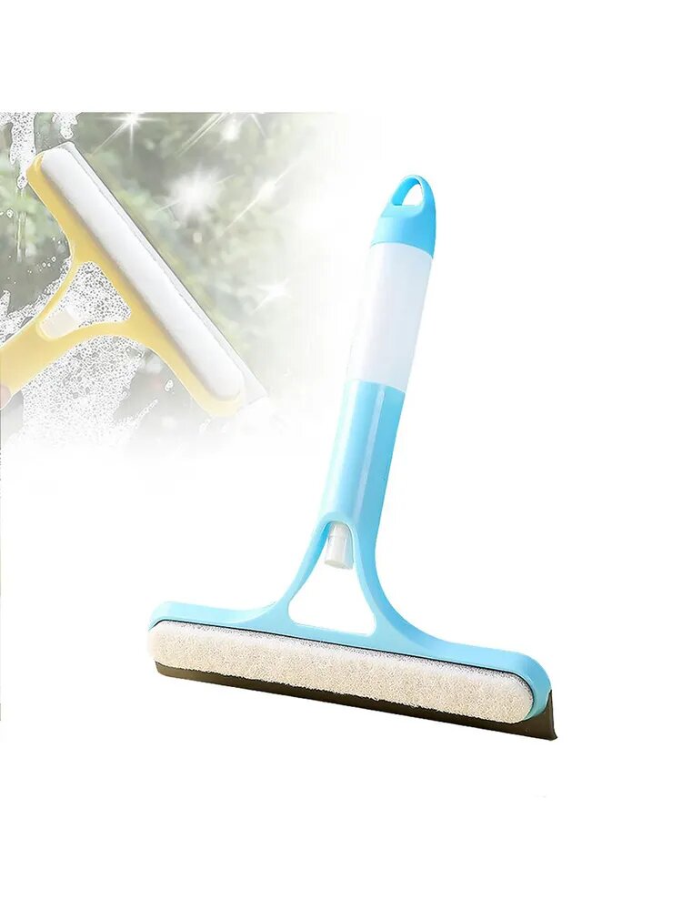 MQOUO Стеклоочиститель для окон, 1 шт, голубой, с распылителем, ABS пластик