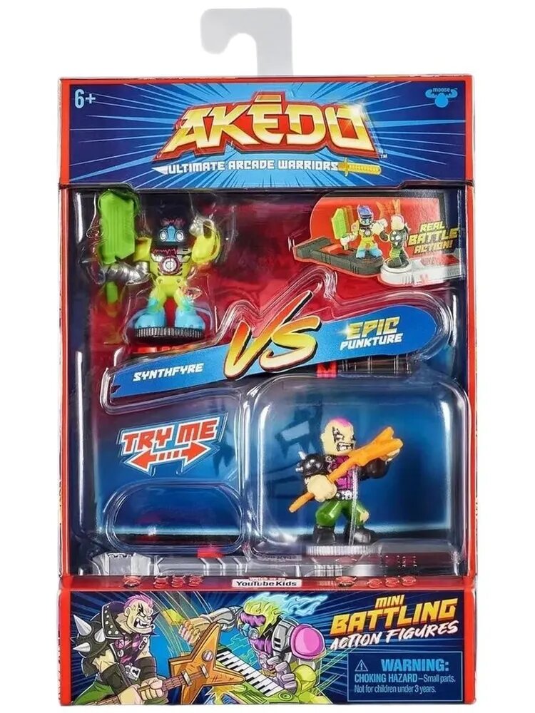 Akedo Мини Фигурка Battletask Аксессуар для фигурок Red Yellow 1 шт. Пластик — фото 1