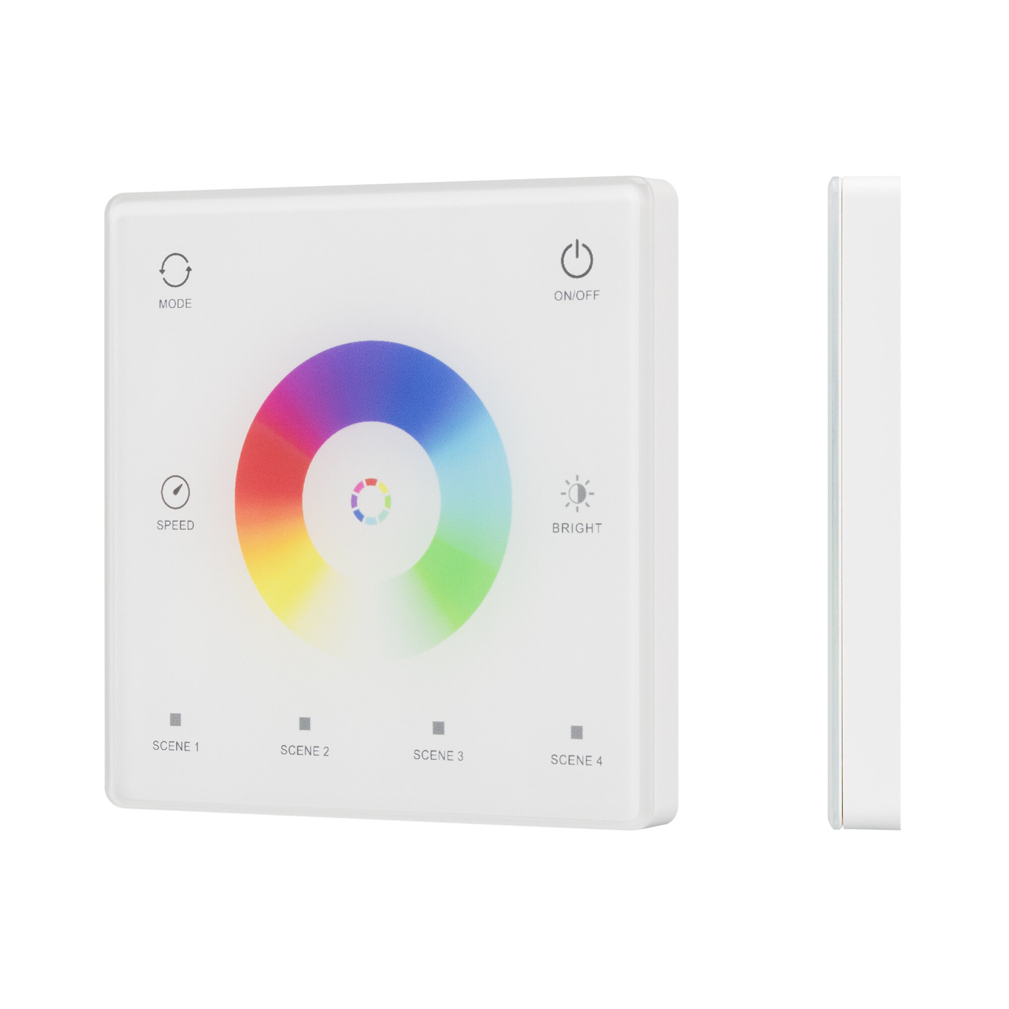 Панель управления Arlight INTELLIGENT ARLIGHT Сенсорная панель SMART-SPI-801-11-4SC-RGBW-SUF White (3V, 2.4G) (IARL, IP20 Пластик, 5 лет)