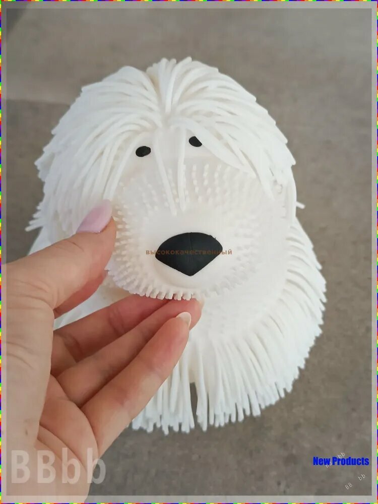 Антистресс-игрушка для снятия напряжения белый мягкий силиконовый для детей