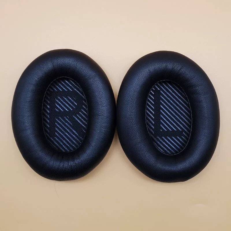 Заменяющие амбушюры Bose QC15/QC25/QC35/QC35II/QC45 из овчины, черный цвет для шумоподавляющих наушников