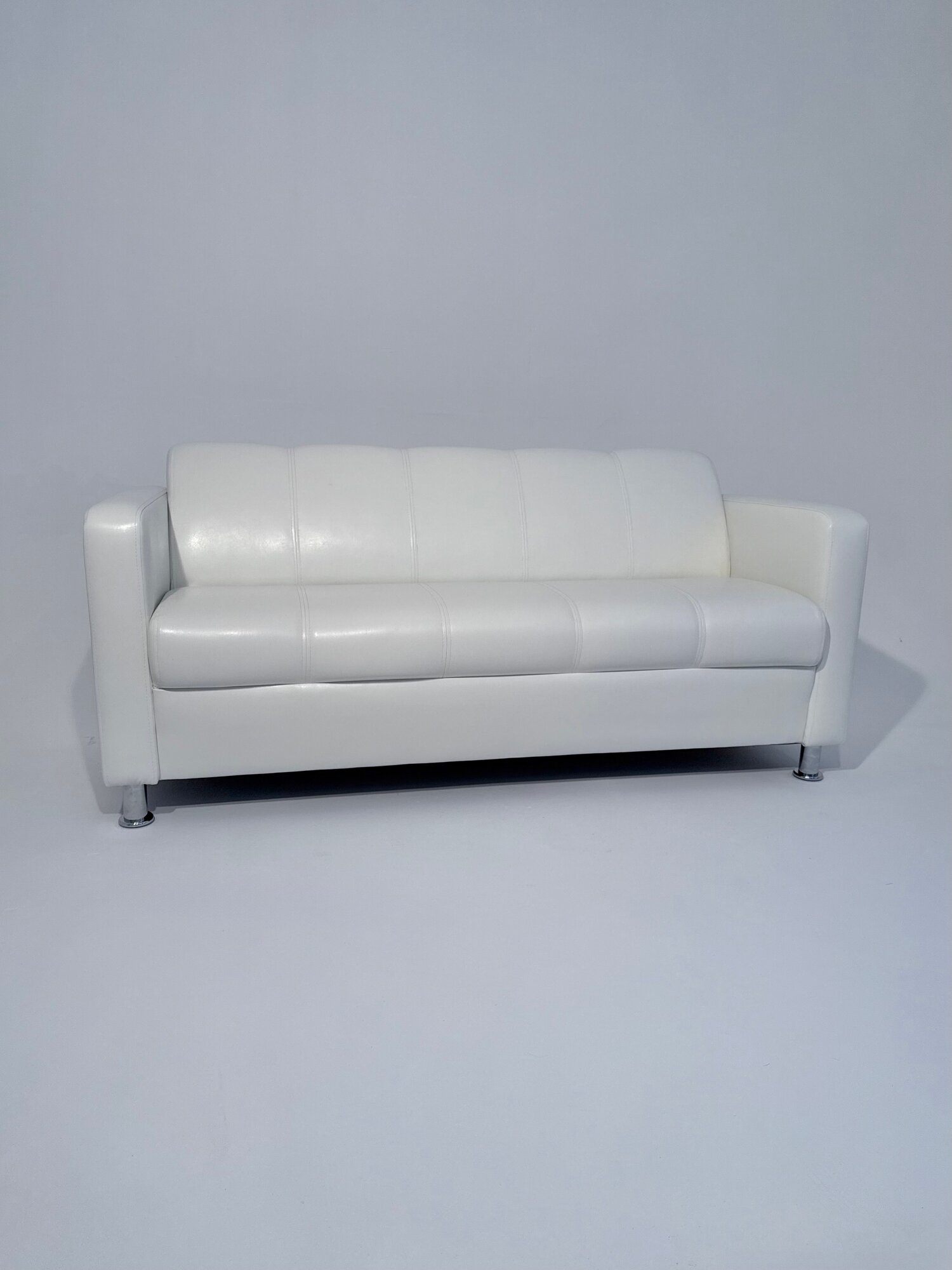 Диван офисный Барон, механизм Нераскладной, 160х70х73 см, белый