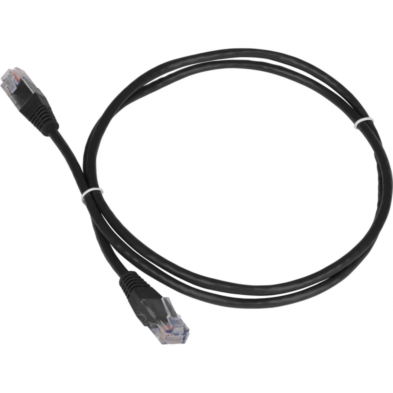 Патч-корд TWT TWT-45-45-1.5-BK UTP кат.5e, 1.5 м, черный 2239396