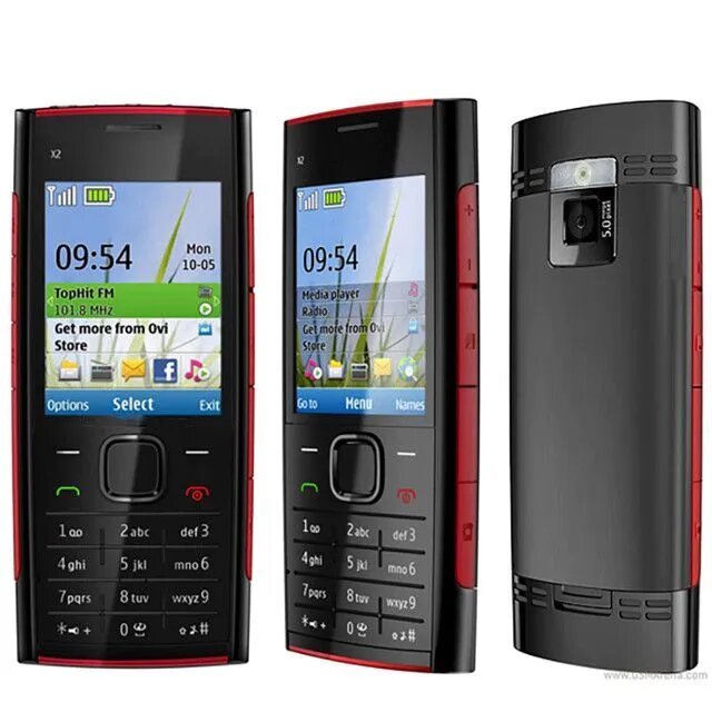 Nokia X2-00 Classic красный мобильный телефон