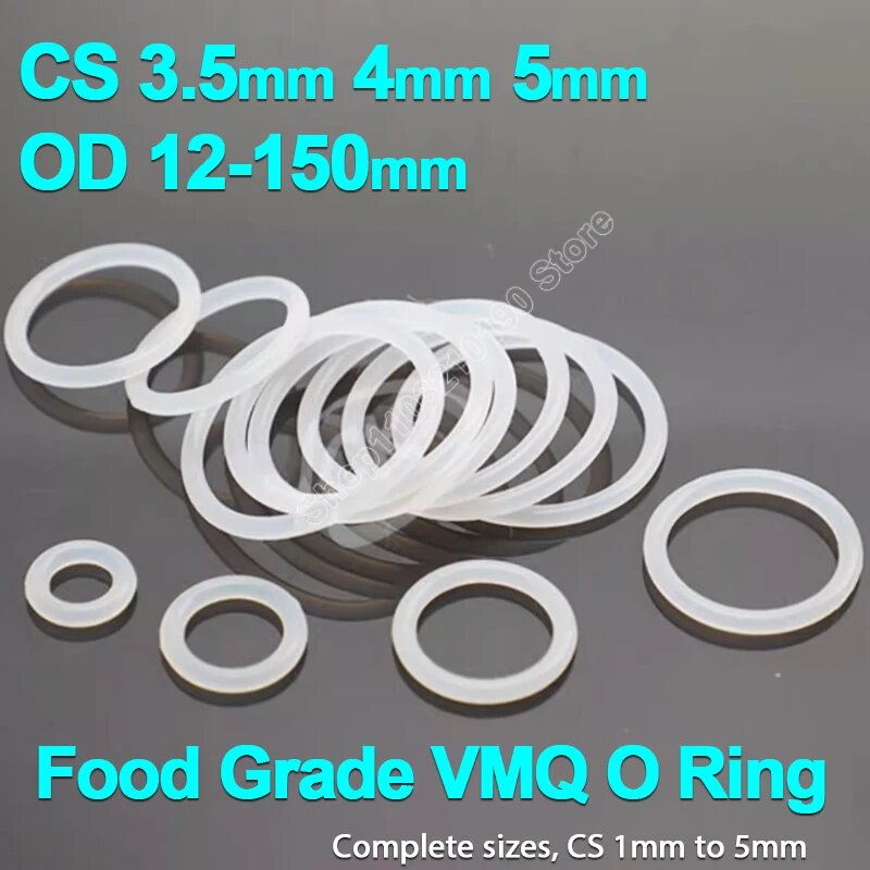 Силиконовые уплотнительные кольца CS 3.5/4/5 мм OD 68mm (2Pcs), CS 5mm