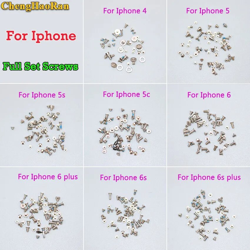 Комплект винтов ChengHaoRan для iPhone 4, ремонт