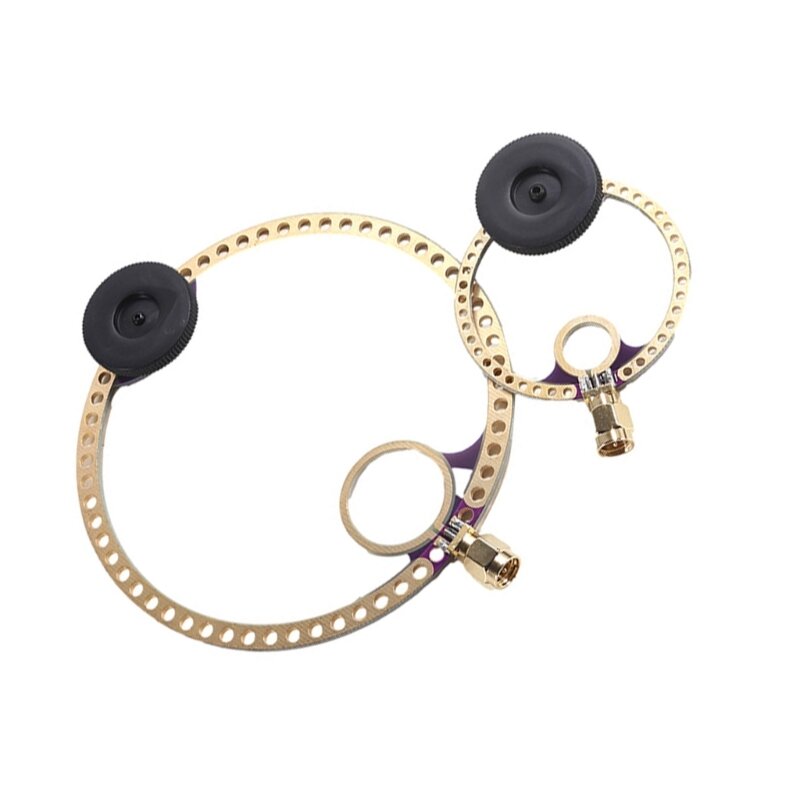 Набор Мини-круглых Антенн для Радиоприемников на частотах UHF 400-470 МГц и VHF FM 80-150 МГц с Разъемом SMA