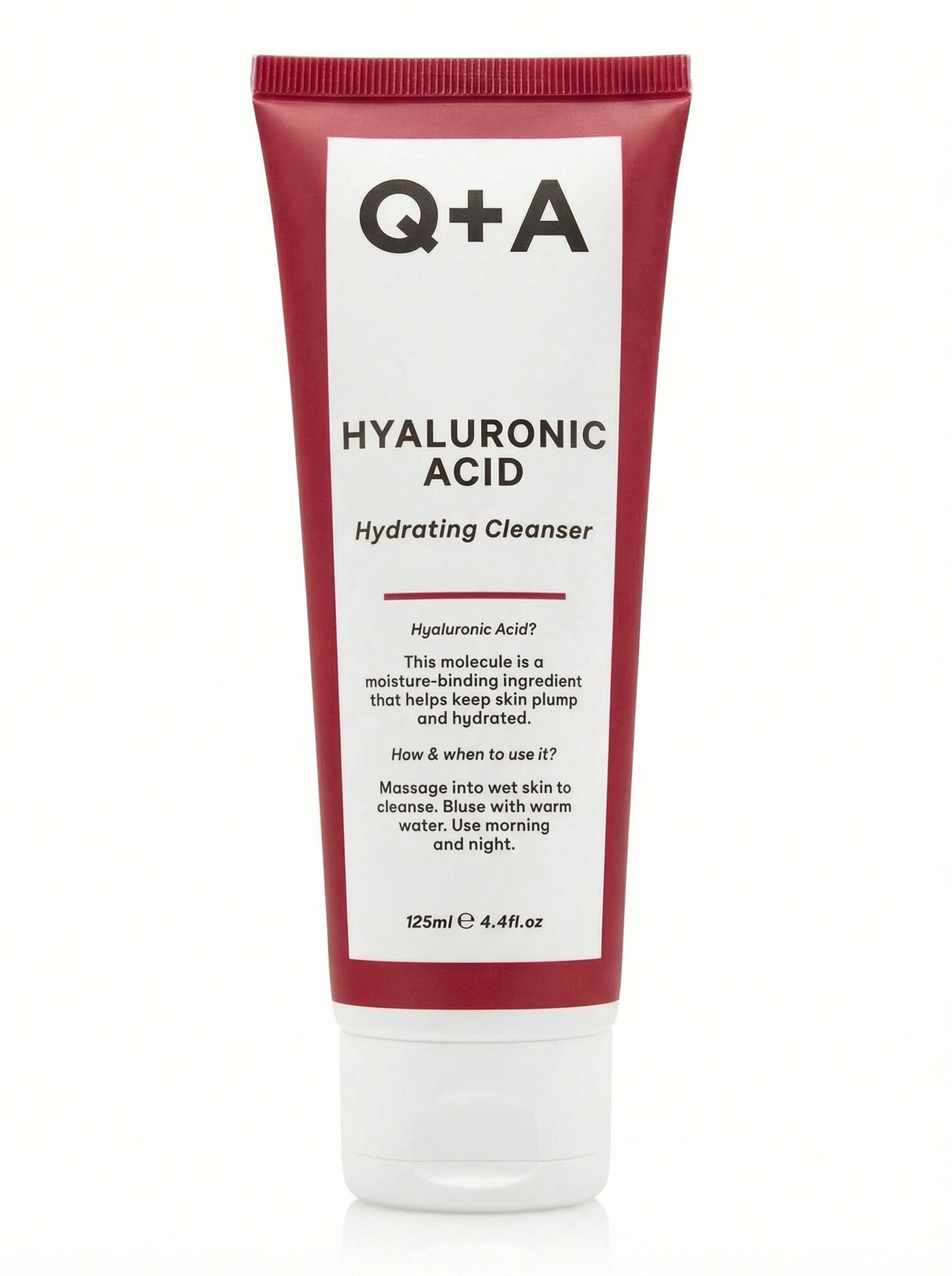 Очищающий гель Q+A Hyaluronic Acid, с гиалуроновой кислотой, для всех типов кожи