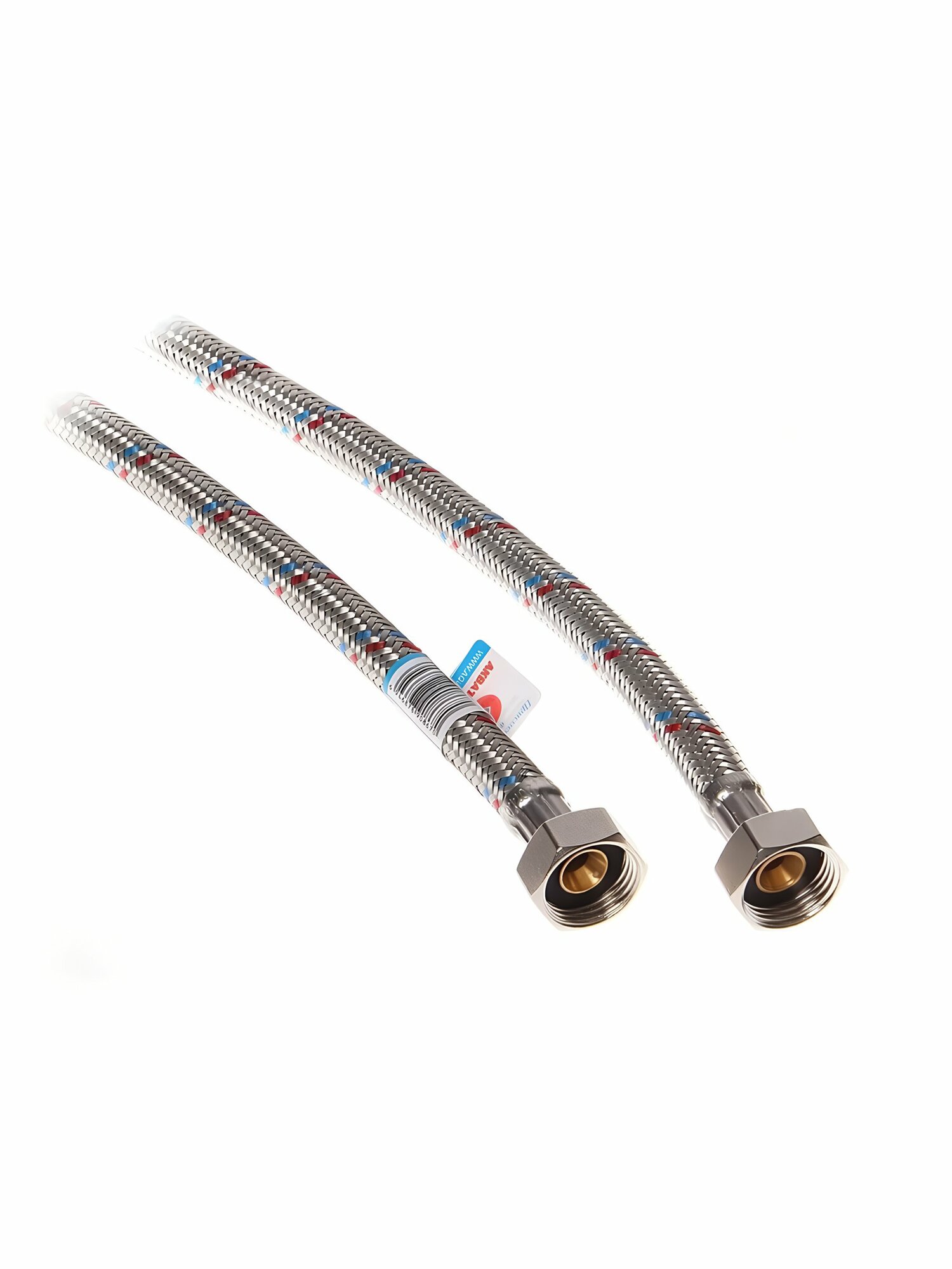 Подводка для воды 1/2" г-г 0.6 м латунь AquaLine гибкая, Китай