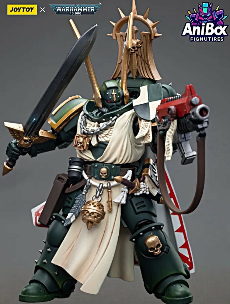 AniBox Warhammer 40000 Dark Angels Master Lazarus JOYTOY 1/18 подвижная фигурка сменные аксессуары высокая детализация