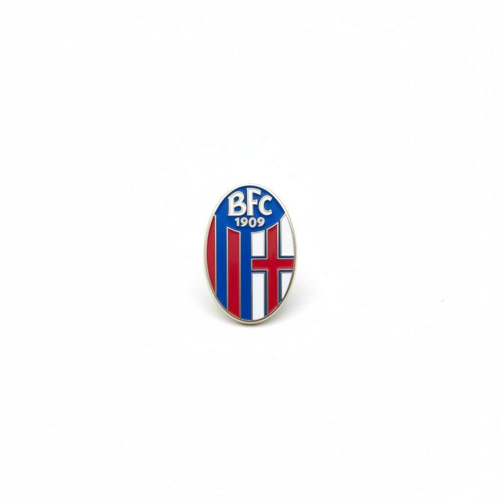 Значок футбольный клуб Болонья, атрибутика для болельщиков BFC 1909