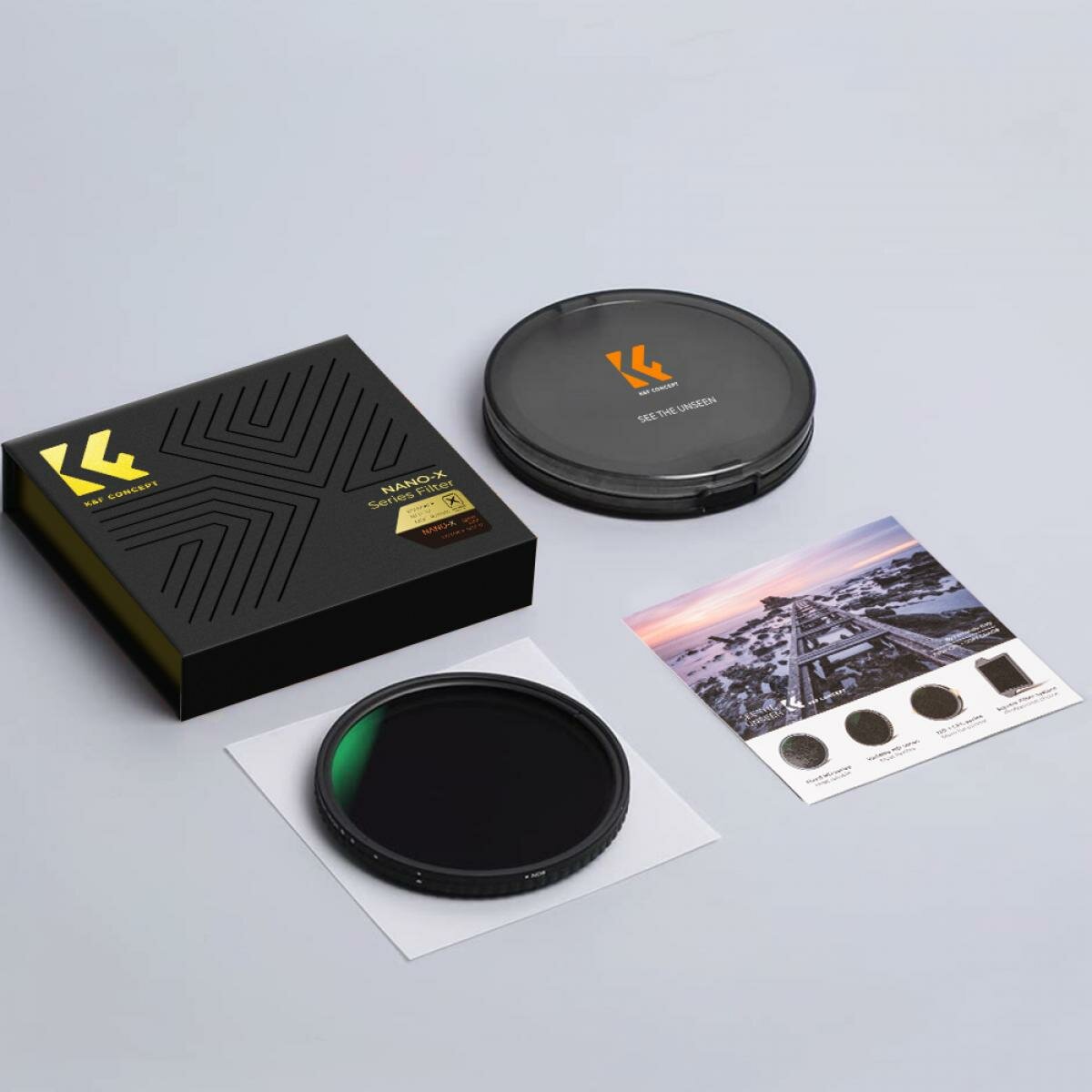 Светофильтр K&F Concept Nano-X ND2-32 (1-5 Stop) 43mm KF01.1164