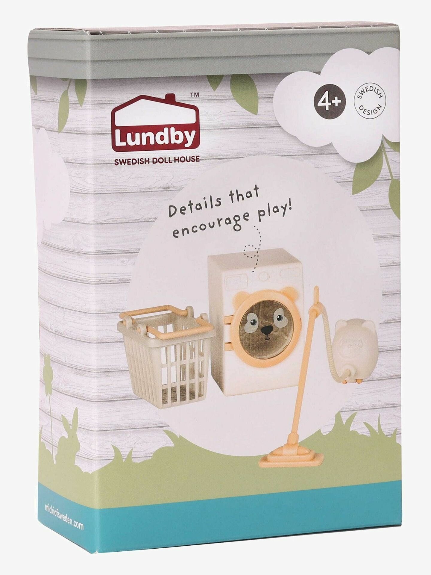Сюжетно-ролевые игрушки Lundby - Набор для стирки и уборки в кукольный домик - 60-3069-00