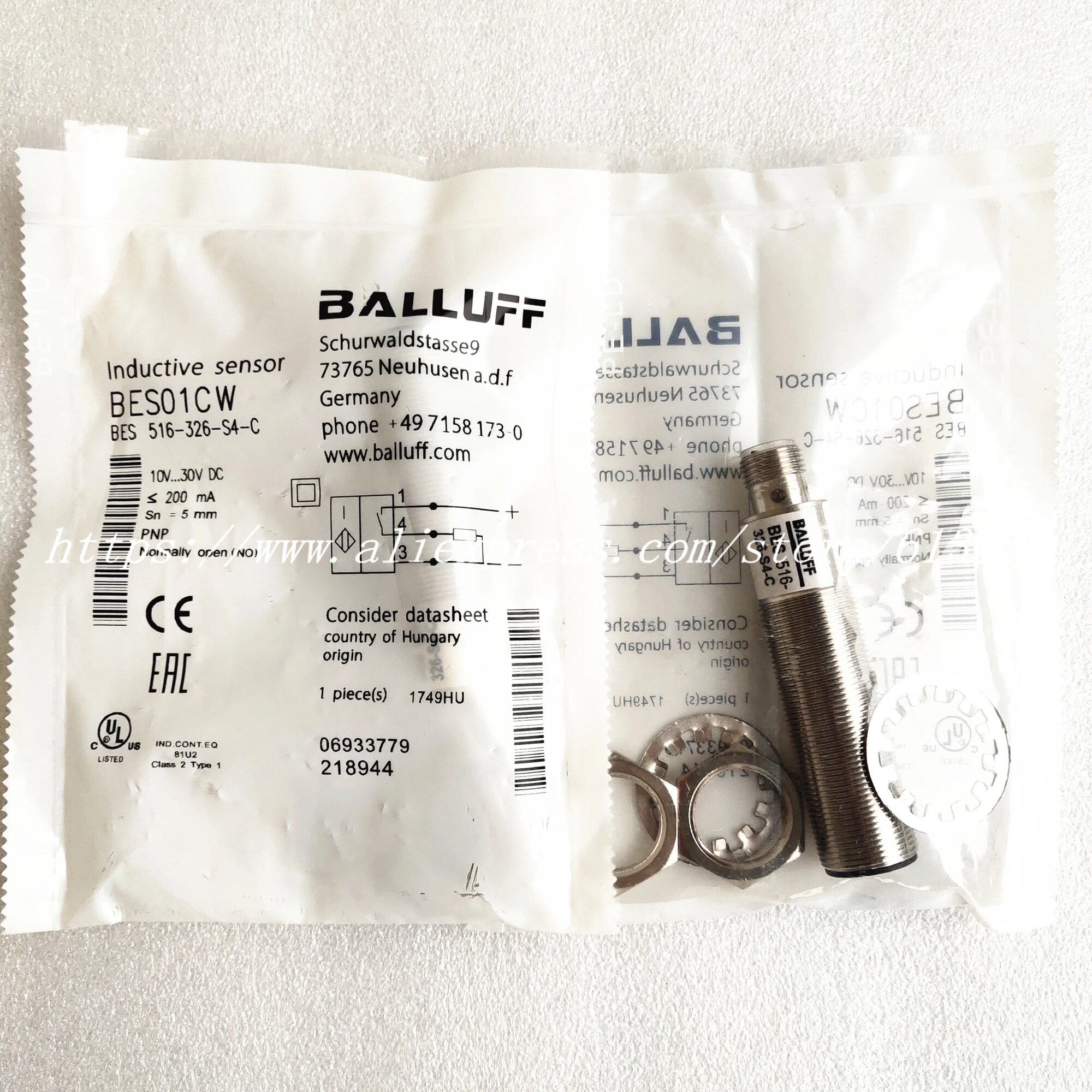 Датчик приближения Balluff BES 516-326-S4-C PNP NO